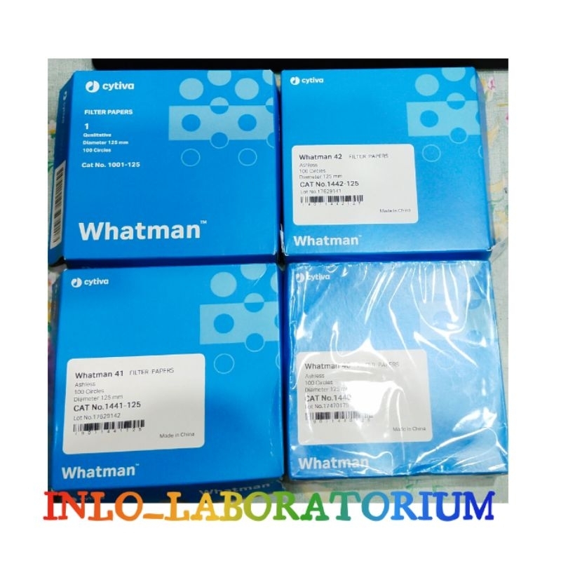 Jual PER LEMBAR Kertas Saring Whatman Dia. 125 mm No. 1, 40, 41, 42 ...