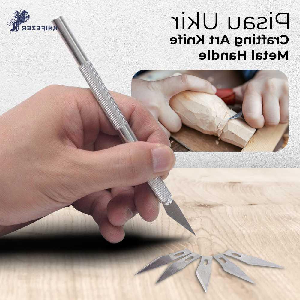 Jual Pisau Cutter Ukir Kayu Model Kit Seni Art Paper Patung +5 Mata ...