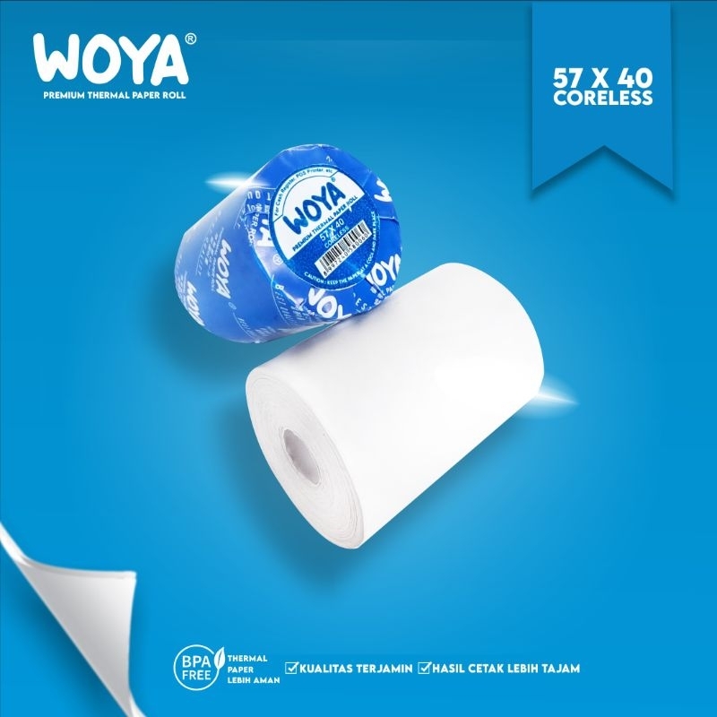 Jual WOYA Kertas Struk Kasir Paper Roll Termal Thermal Printer ...