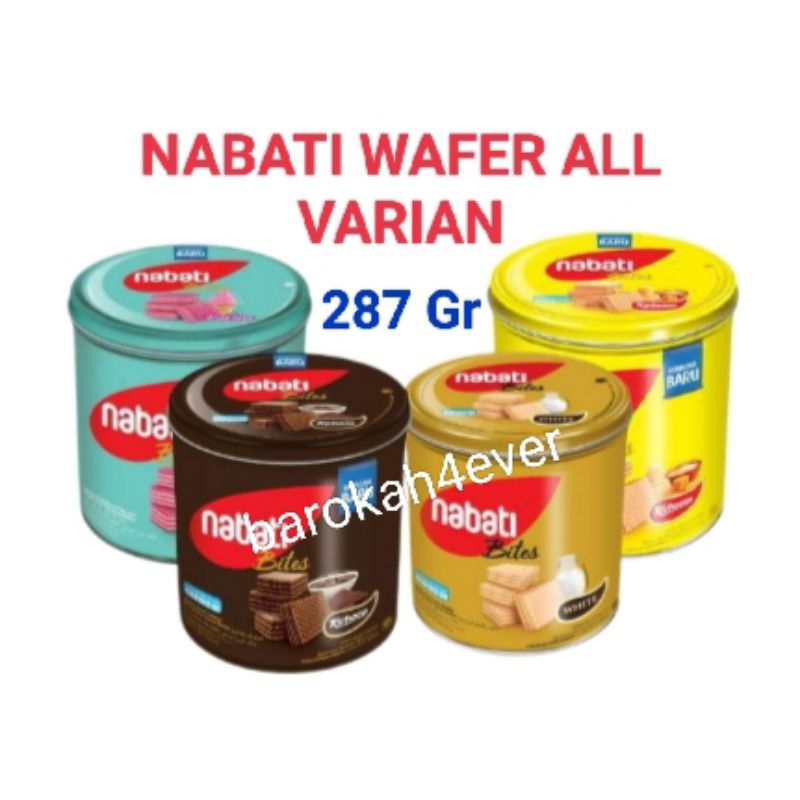 Jual NABATI BITES Kaleng All Varian Biskuit Wafer 287 Gr | Shopee Indonesia