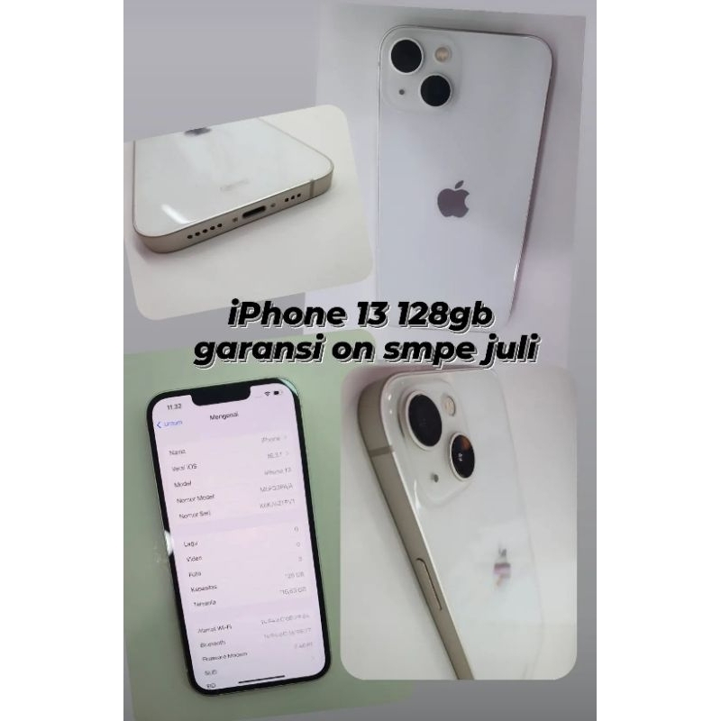 Jual 13 128gb starlight second ibx | Shopee Indonesia