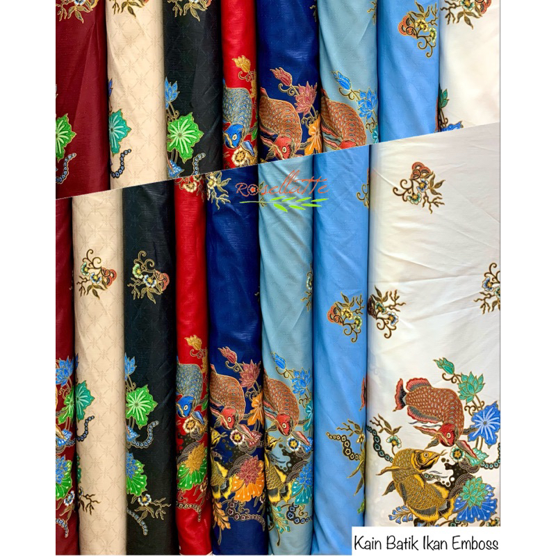 Jual Kain Batik Ikan Emboss | Shopee Indonesia