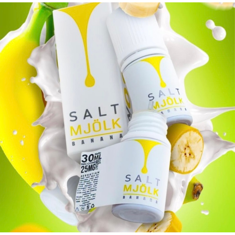Jual SALT MJOLK V2 BANANA MILK V5 TIRAMISU SALTNIC 30ML LIQUID | Shopee ...