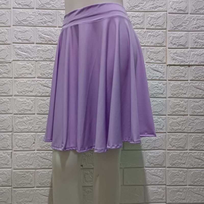 Jual Rok Senam Mini Flare Jumbo Jersey Premium Panjang Rok 47cm ...