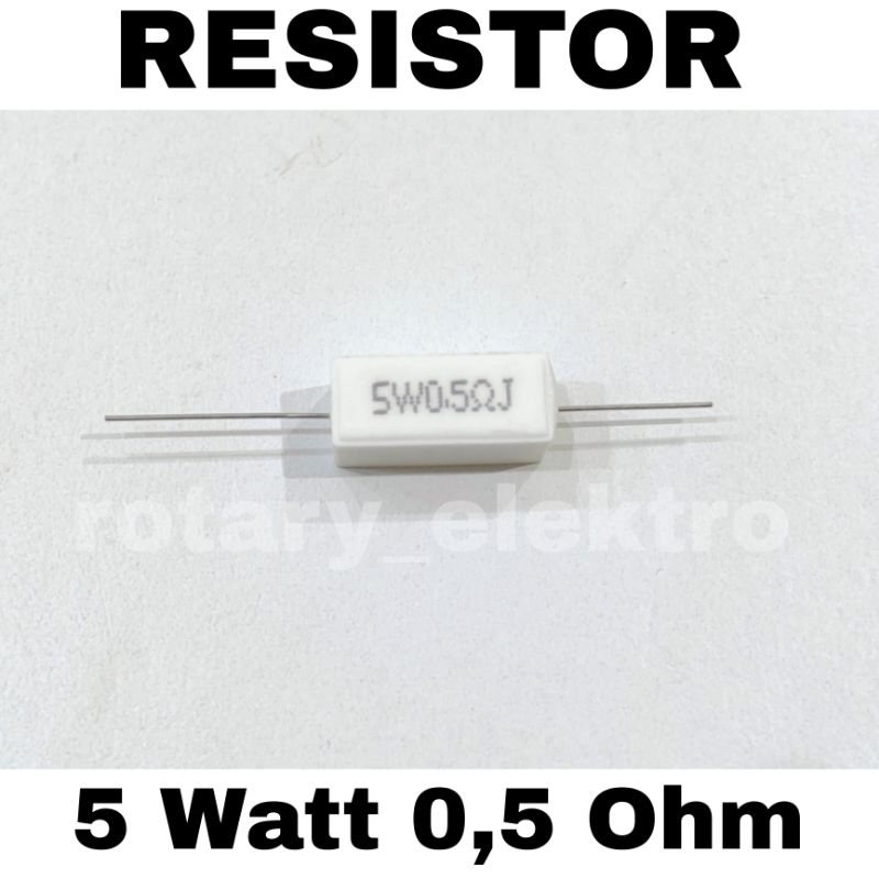 Jual RESISTOR RKAPUR 5 WATT 0,5 OHM & 0,47 OHM | Shopee Indonesia