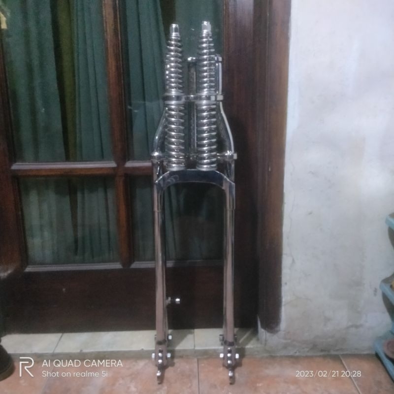 Jual shock springer custom Chopper springer custom plus crome | Shopee ...
