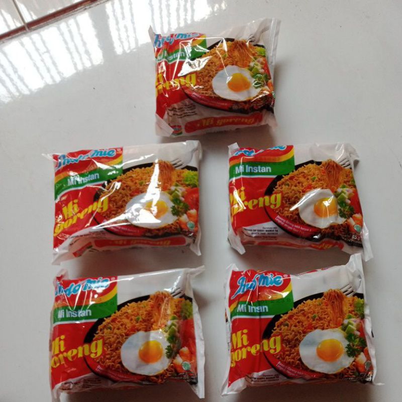 Jual INDOMIE GORENG ISI 5pcs 90gr // indomi ayam bawang 90 gr// intermi ...