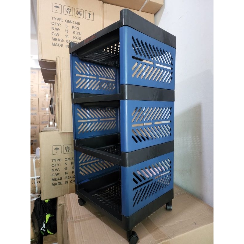Jual RAK SUSUN 4 TINGKAT DENGAN RODA/RAK.YOYO/RAK APARTEMEN | Shopee ...