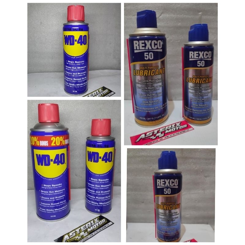 Jual WD40 WD 40 Lubricant REXCO Cairan Penetrating Pelumas anti Karat ...