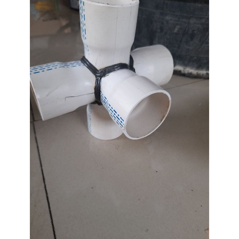 Jual tee 5 way 6 inchi fitting pvc ukuran 6 inchi sambungan pipa ...
