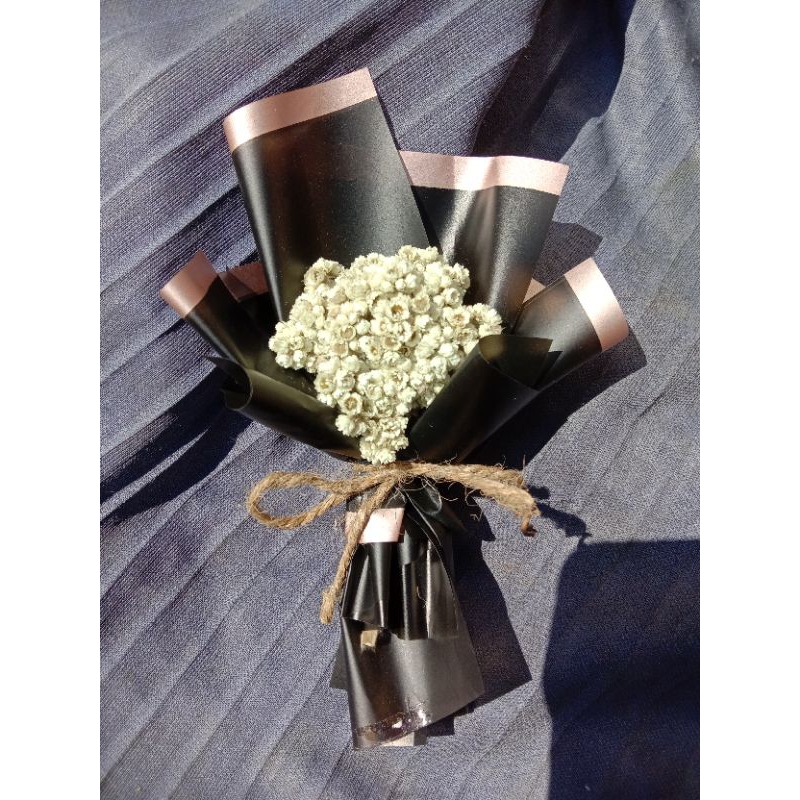 Jual Bucket bunga mini bucket bunga kering buket edelweiss bunga abadi ...