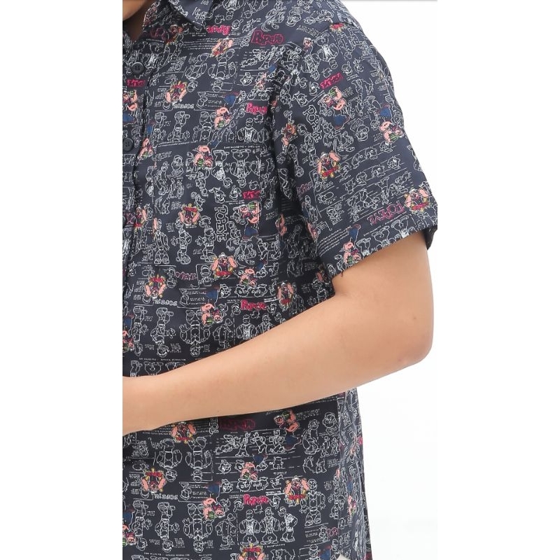 Jual SAVION KEMEJA KATUN FULL PRINT COWOK CEWEK UNISEX KEMEJA KATUN ...