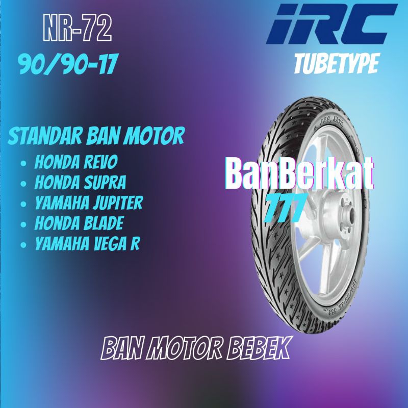 Jual Ban Motor Bebek IRC NR 72 90/90 Ring17 Tubetype | Shopee Indonesia
