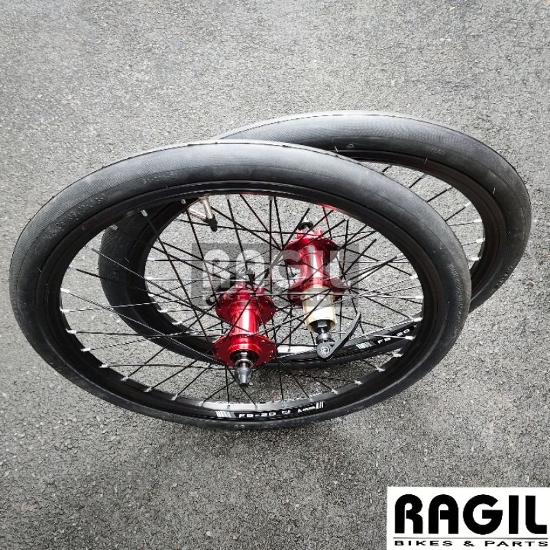 Jual WHEELSET SEPEDA 20 INCH ARAYA FB20 VELG RIM RIMS HUB FREEHUB SLUP ...