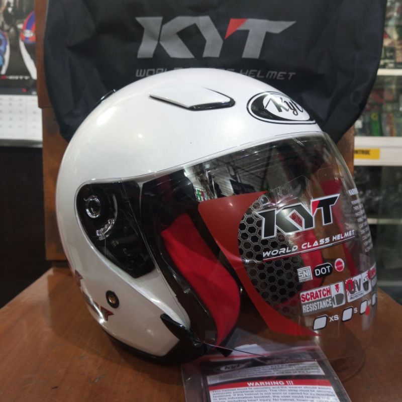 Jual KYT Dj Maru Solid Putih Original | Shopee Indonesia