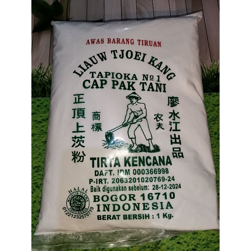 Jual TAPIOKA CAP PAK TANI ASLI LIAUW TJOEI KANG 1kg | Shopee Indonesia