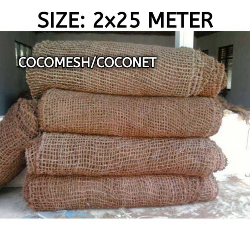 Jual 50 METER COCOMESH JARING SERABUT KELAPA / COCO NET RAMBATAN ...