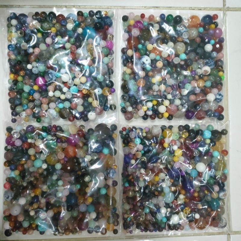 Jual Batu Alam Mix Campur Warna Dan Ukuran 500Gram | Shopee Indonesia