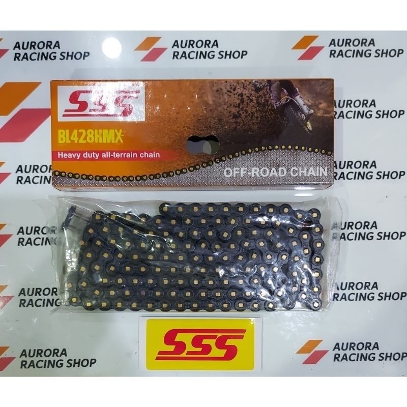 Jual Rantai SSS 428 HMX 140L Black Off Road Chain KLX 150 CRF 150L SSS ...