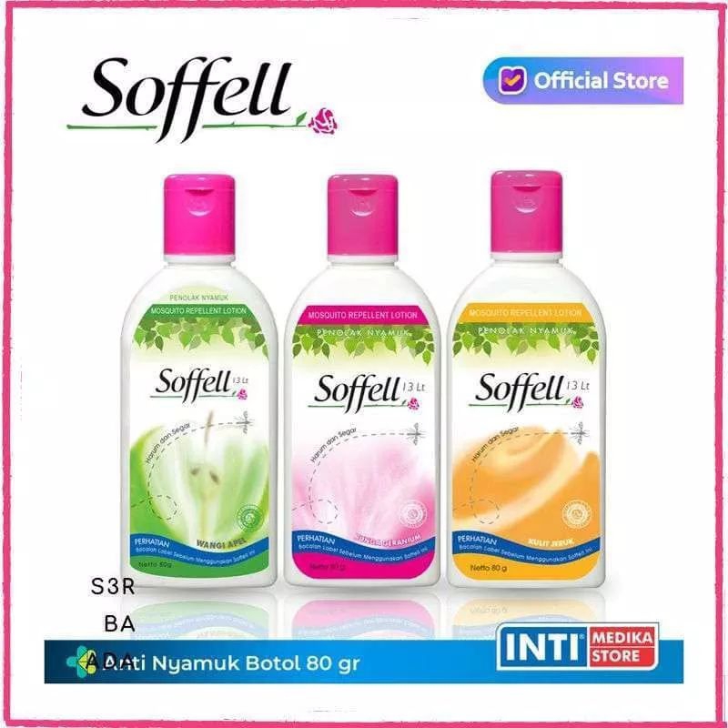 Jual SOFFELL LOTION ANTI NYAMUK BOTOL 80GR | Shopee Indonesia