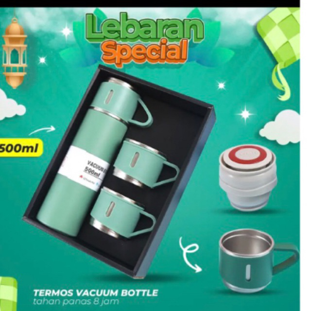 Jual TERMOS VACUM FLASK GIFT BOX HAMPERS 500ml // TUMBLER BOTOL MINUM ...