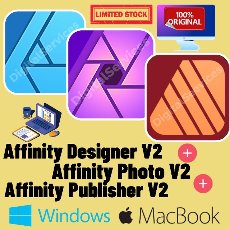 Jual (Win/Mac) Affinity 2 Best Seller Designer 2, Photo 2, Publisher 2 for Windows/Mac | Shopee ...