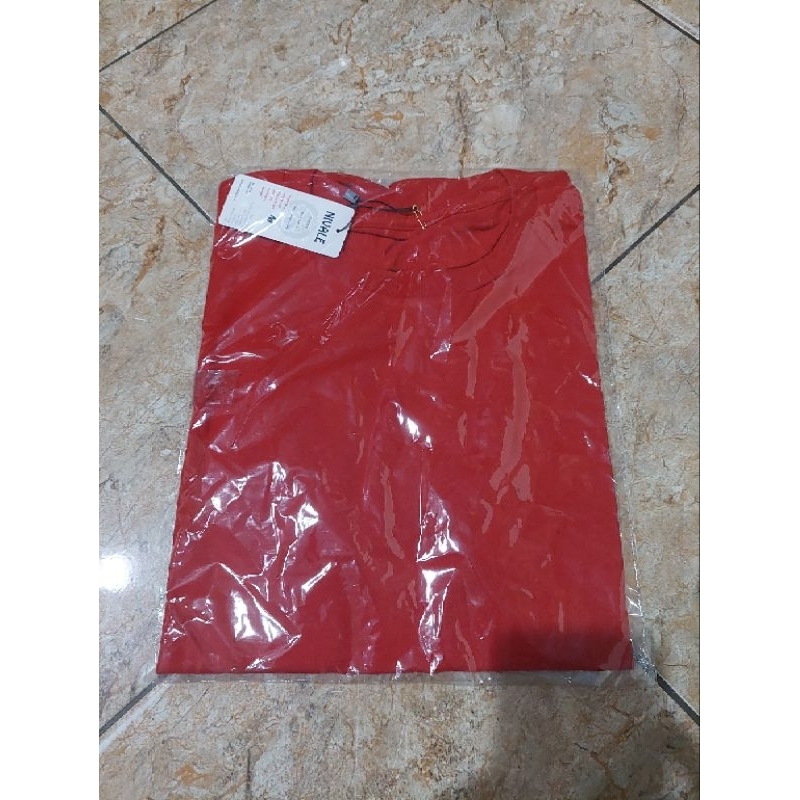 Jual Kaos Polos, Cotton Combed 24s (Merah) | Shopee Indonesia