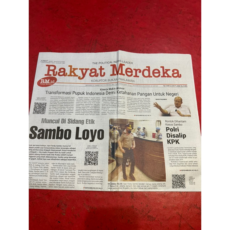 Jual Iklan Laporan Di Rakyat Merdeka | Shopee Indonesia