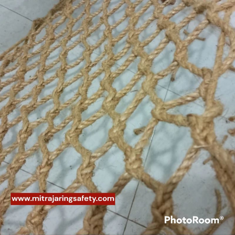 Jual jaring sefty safety pengaman bahan tali tambang Manila serabut ...