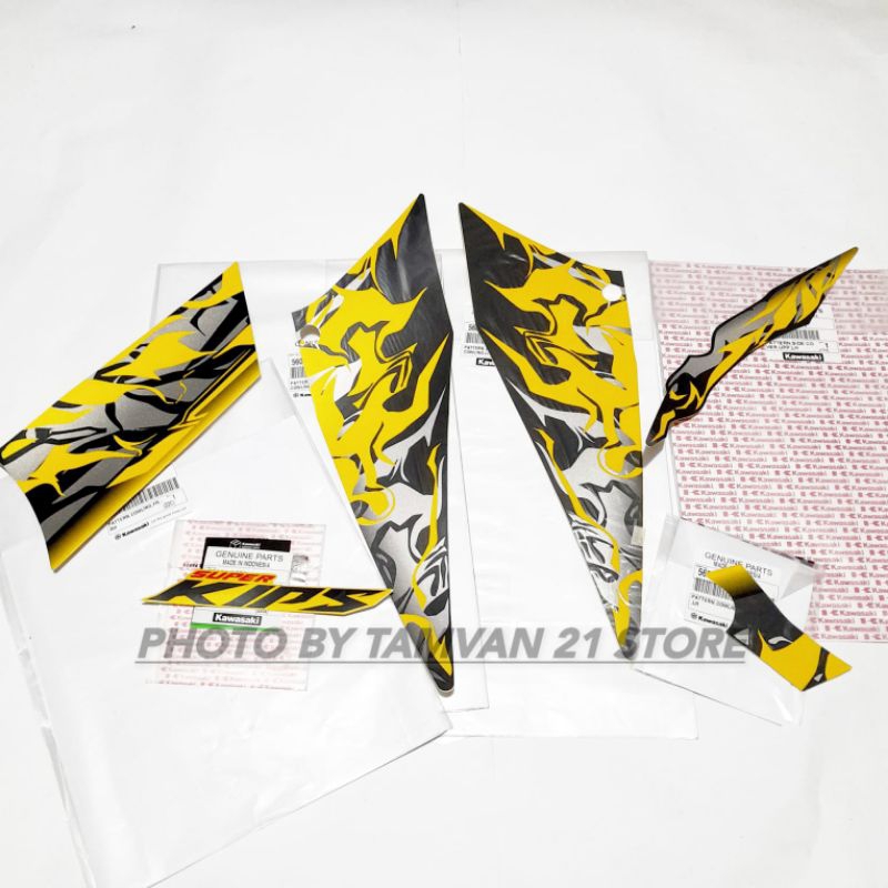 Jual STRIPING STICKER NINJA RR NEW 2013 KUNING ORIGINAL KGP | Shopee ...