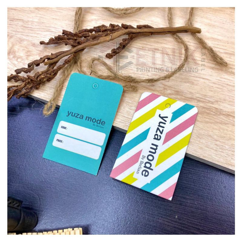 Jual label hangtag hangtag label tag premium ketebalan 700gsm label ...