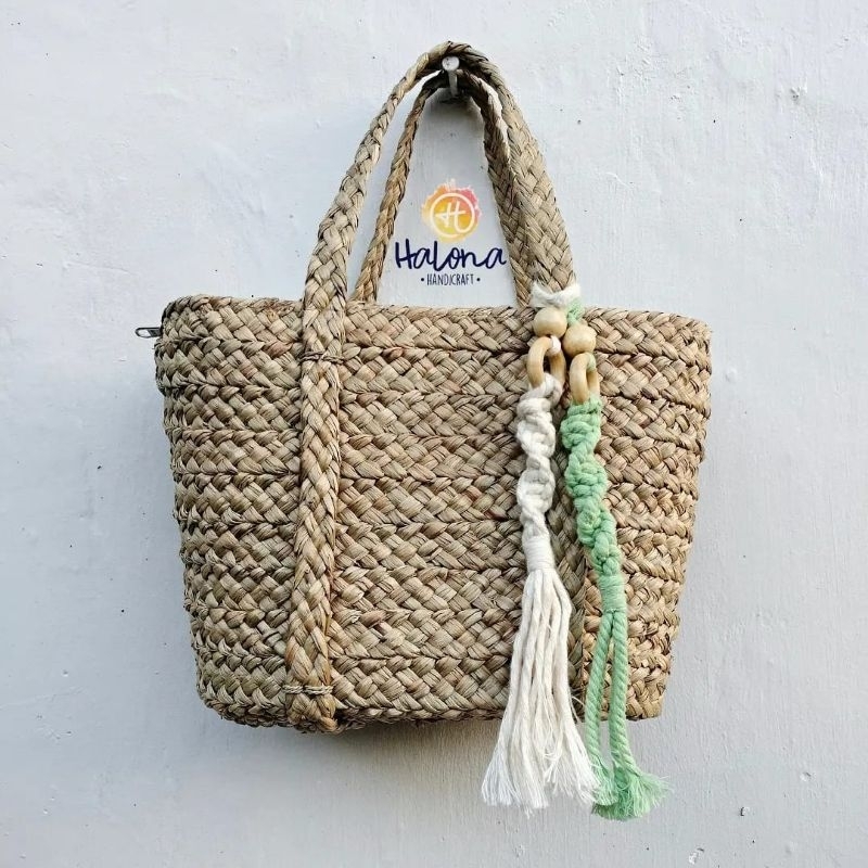 Jual handbag tas wanita anyaman kerajinan macrame rajut etnik aesthetic ...