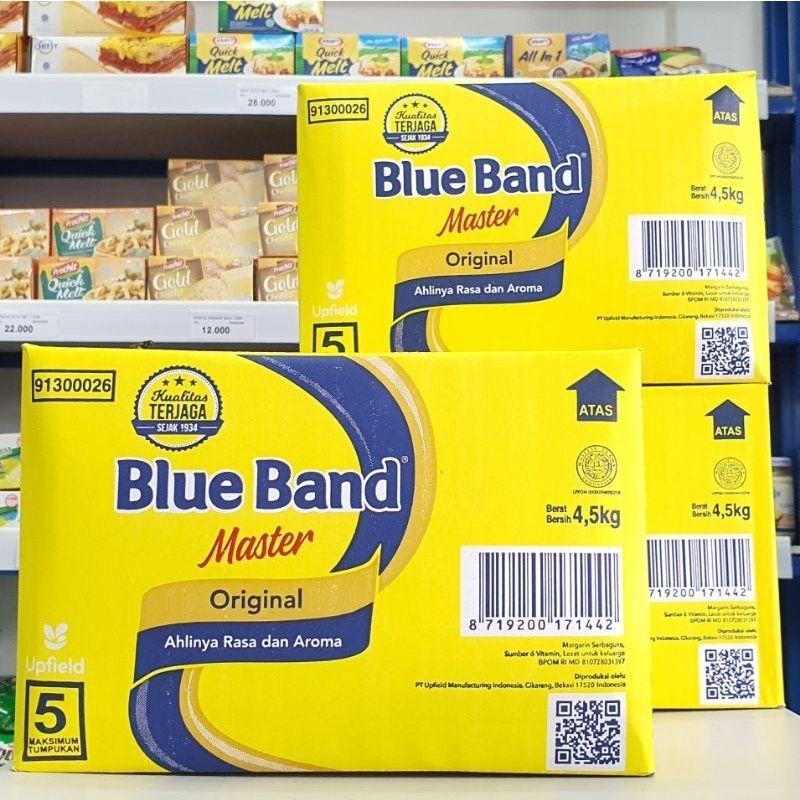 Jual Blue Band Master 4,5kg/BlueBand Margarine 4,5kg/Blue Band Kotak 4 ...