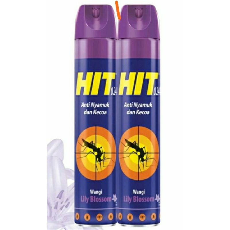 Jual HIT BESAR SPRAI AEROSOL SEMPROT 400 ml (LILY BLOSSOM + GREEN ...