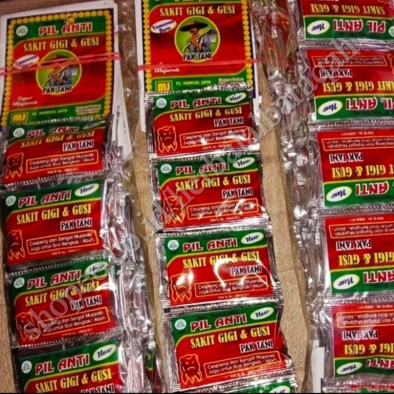 Jual Pak Tani Original / 1 Renceng @12 Sachet / Obat Sakit Gigi, Gusi ...