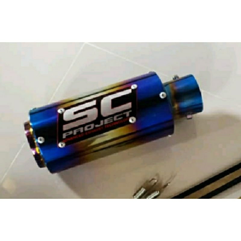 Jual SILENCER SC PROJECT BIRU | Shopee Indonesia