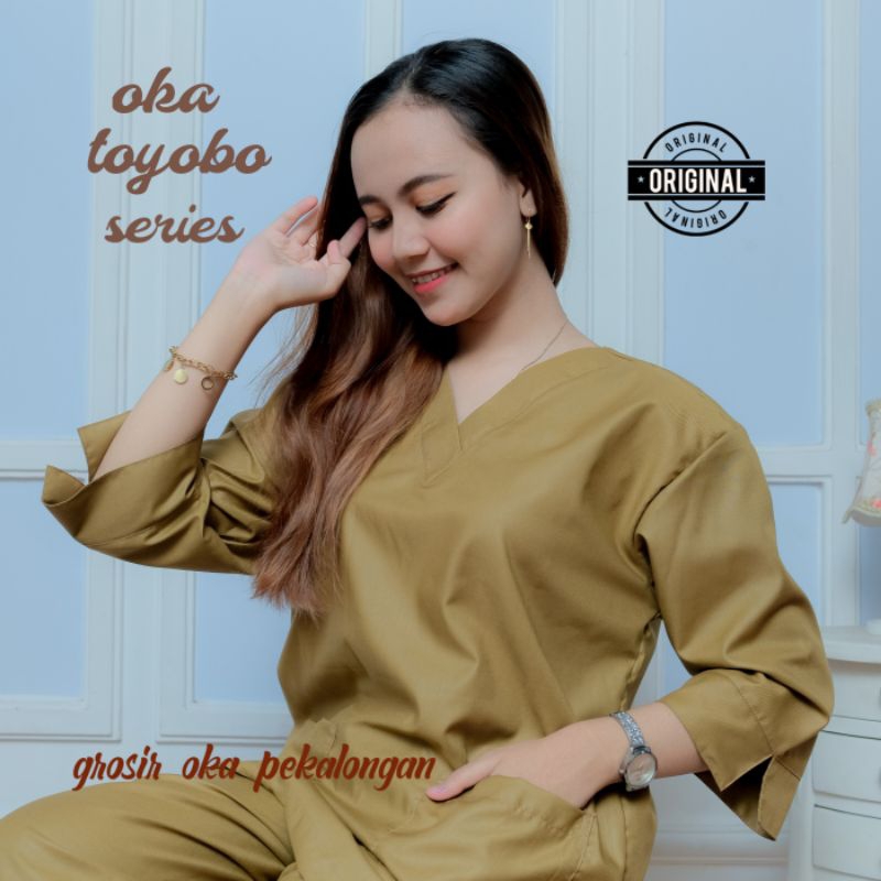 Jual baju ok lengan 3/4 toyobo ok lengan panjang scrub dokter jaga ...