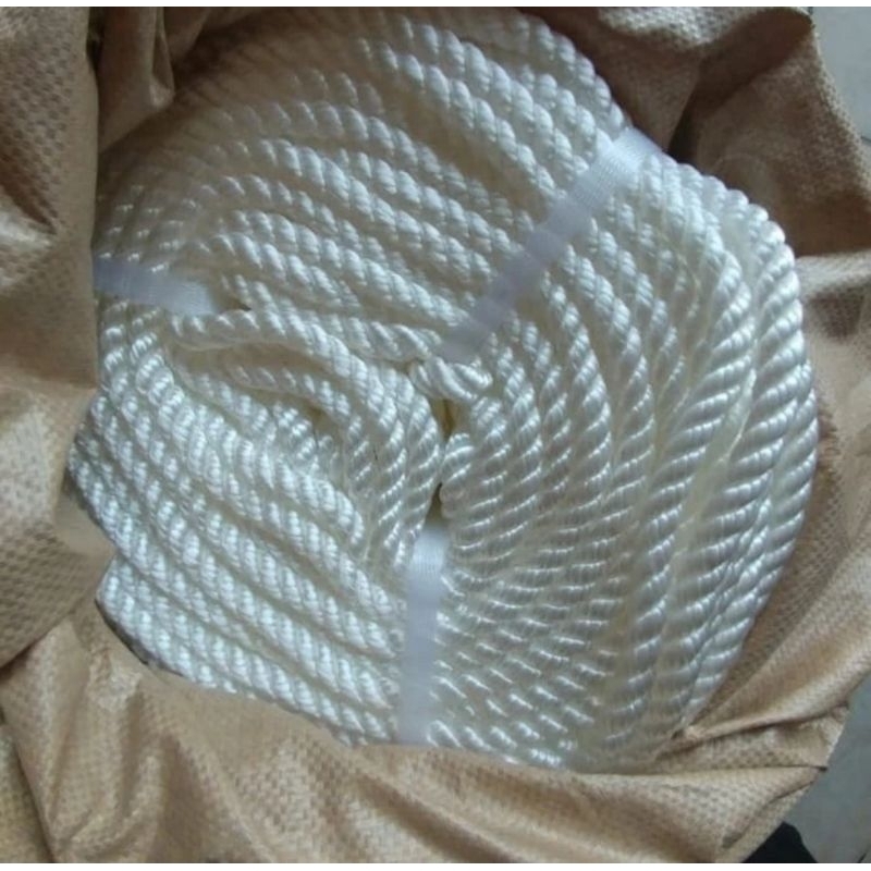 Jual 1 Roll Tali Tambang Ukuran 14mm -+220Meter Nylon Putih Nilon Besar ...