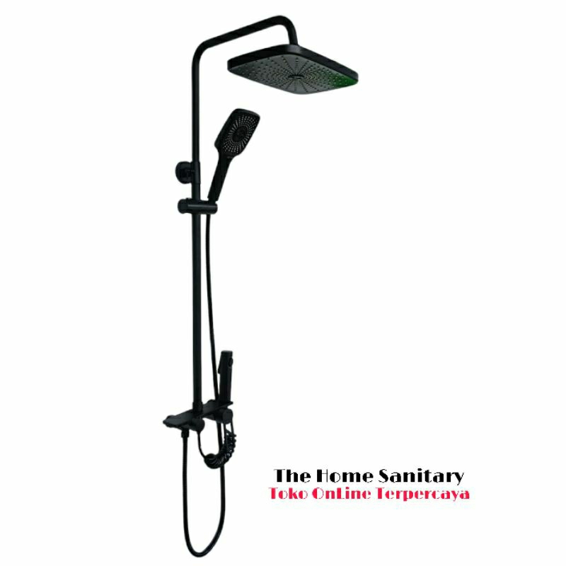 Jual Shower column set panas dingin hitam/shower tiang set hitam panas ...