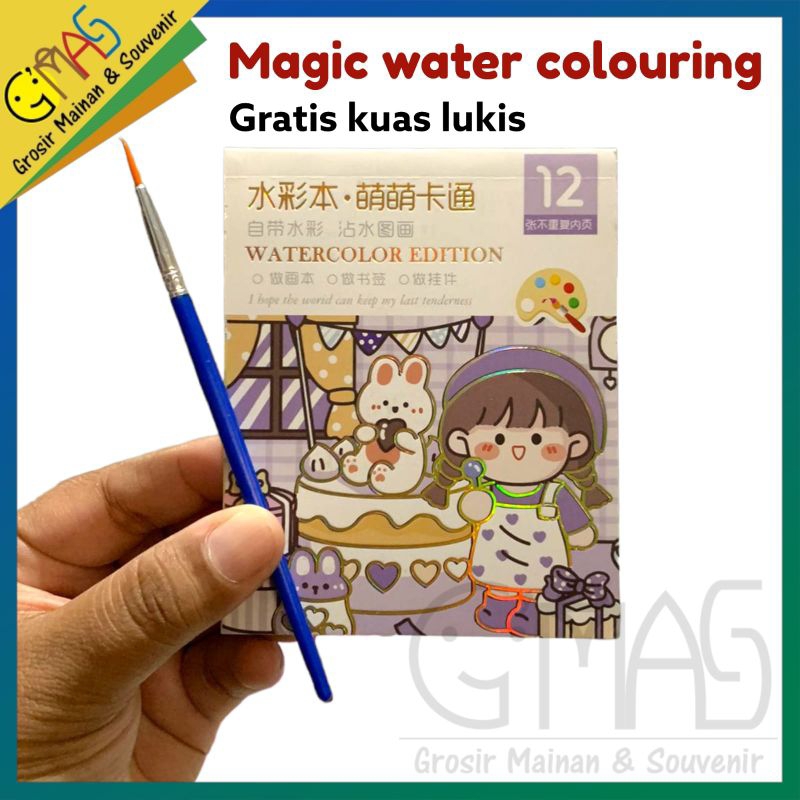Jual Magic Water Colouring - mewarnai ajaib dengan air | Shopee Indonesia