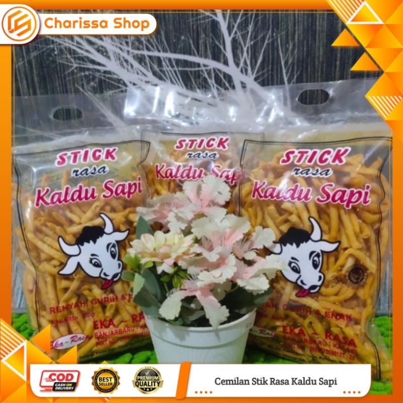 Jual Cemilan Stik Rasa Kaldu Sapi / Eka Rasa Stik Sapi 300gr | Shopee ...