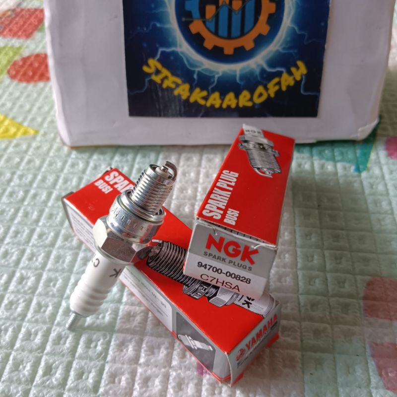 Jual BUSI ASLI NGK C7HSA Buat Motor MIO SPORTY,SUPRA/SUPRA FIT/X/NEW ...