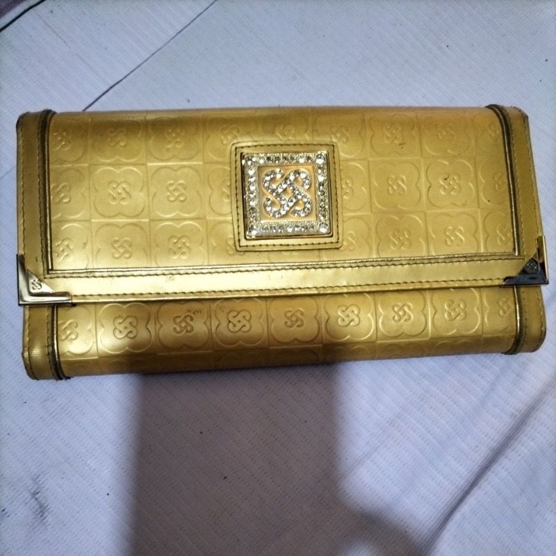 Jual dompet kulit asli cantik warna kuning | Shopee Indonesia