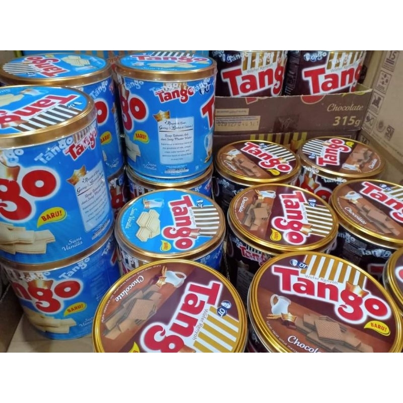 Jual WAFER TANGGO KALENG COKLAT VANILLA | Shopee Indonesia