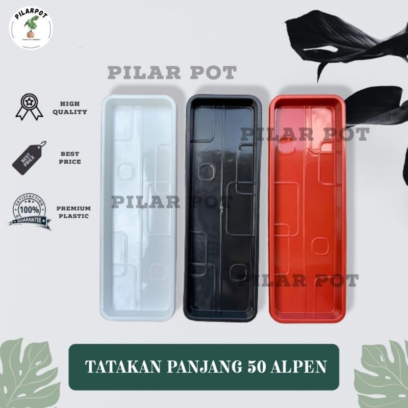 Jual Tatakan Alas Pot Panjang Alpen 50 HITAM - TRAY PANJANG ALPEN 50 ...