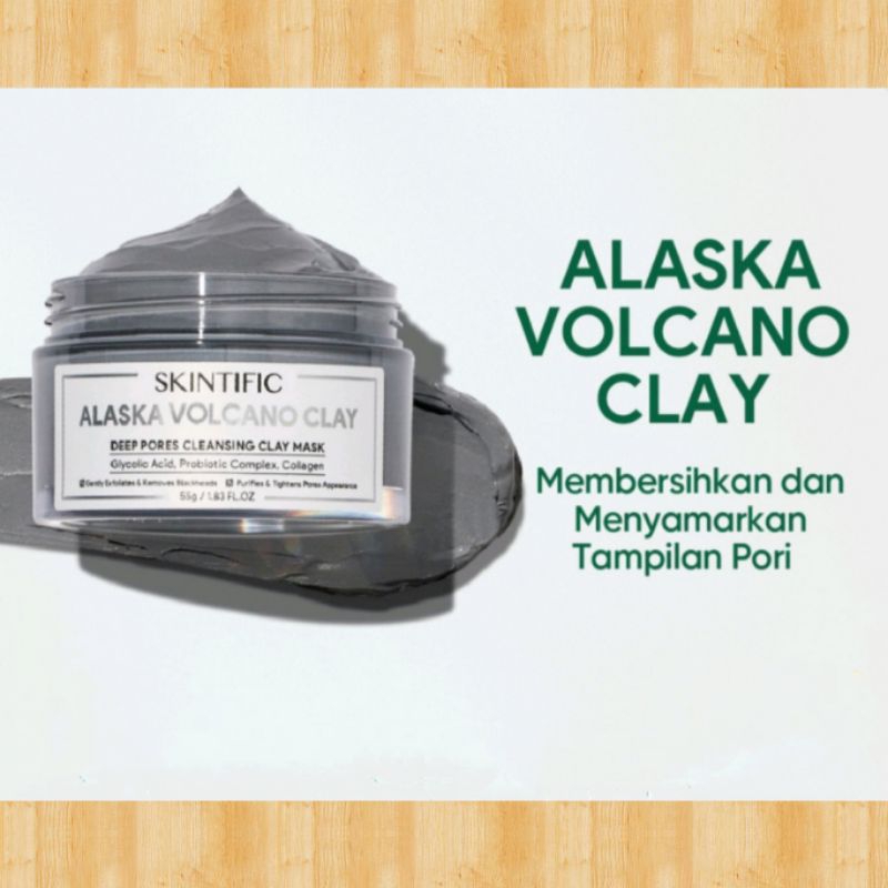 Jual Skintific Alaska Volcano Clay Deep Pores Cleansing Clay Mask ...
