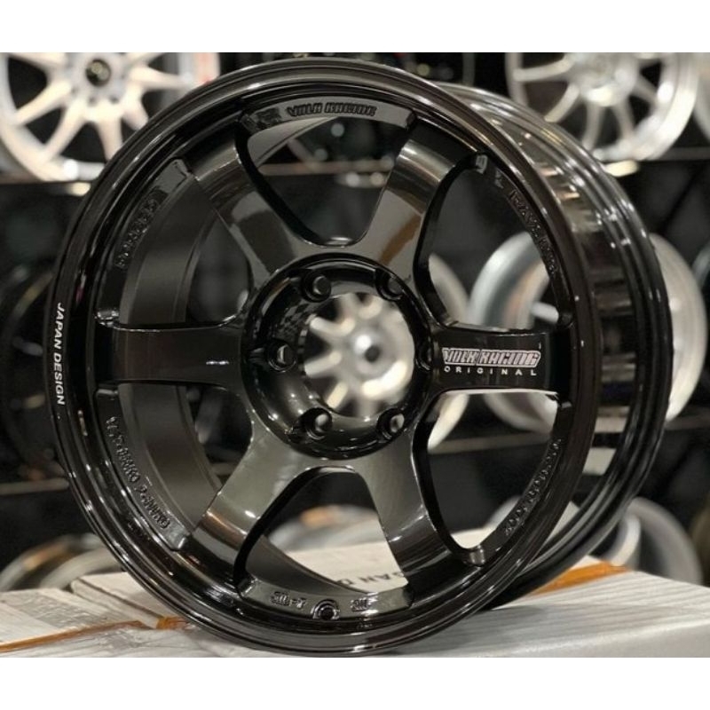 Jual velg pajero racing ring 18 TE37 lebar 9 ET0 velg mobil fortuner R18 | Shopee Indonesia