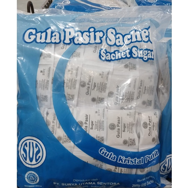 Jual SUS Gula Pasir Saschet Isi 250 Saset | Shopee Indonesia