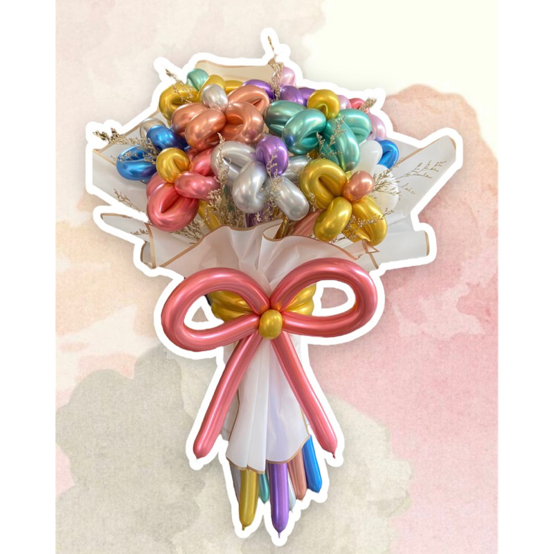 Jual buket balon tambahan wrapping buket balon / flower buket balon ...
