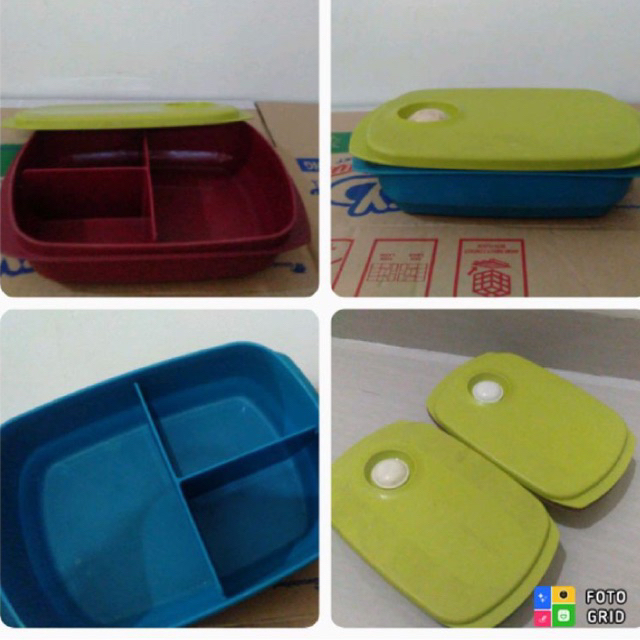 Jual tempat bekal lunch box byo tupperware tuppy tw preloved second ...